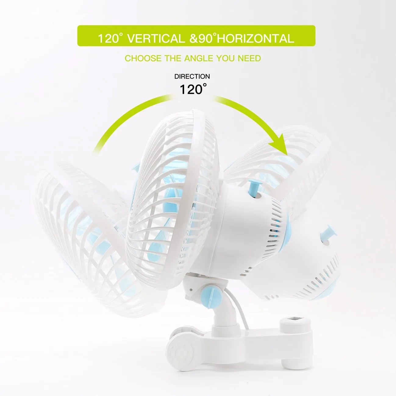 6 Inch Grow Tent Fan - Quiet Monkey Fan for Indoor Gardening