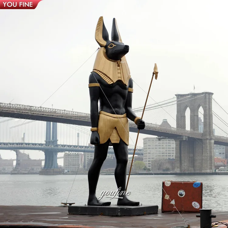 Outdoor Garden Large Bronze Egyptian Anubis Statue - Buy Life Size ...