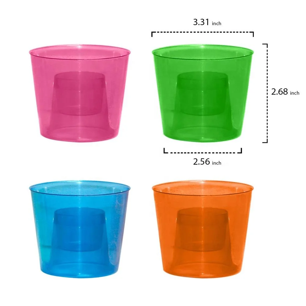 Neon Color Hard Plastic Bomber Cups - Jager Bomb Shot Glasses