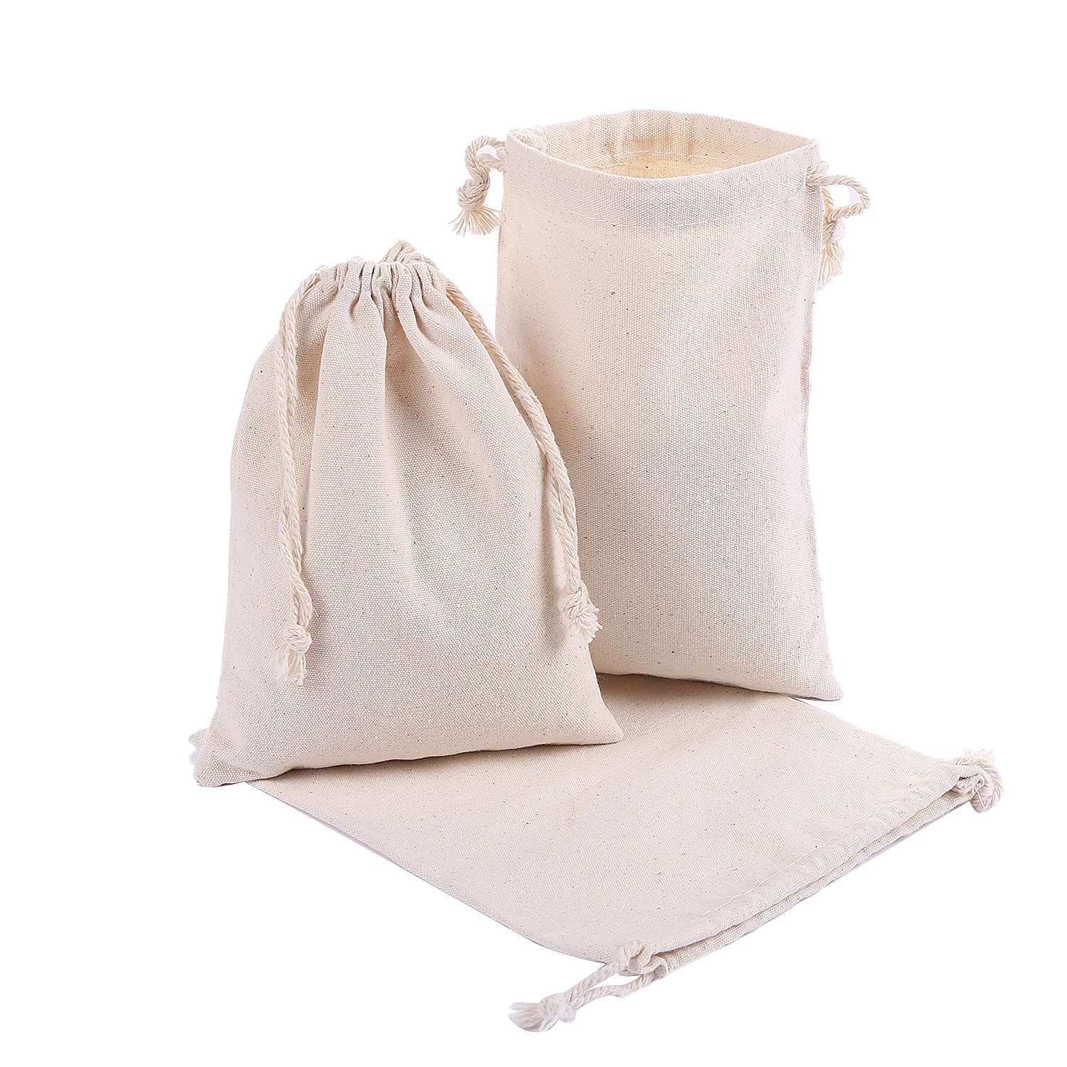 Hot Sale 9 *12 Cm Canvas Cloth Drawstring Bag Cotton Canvas Drawstring ...