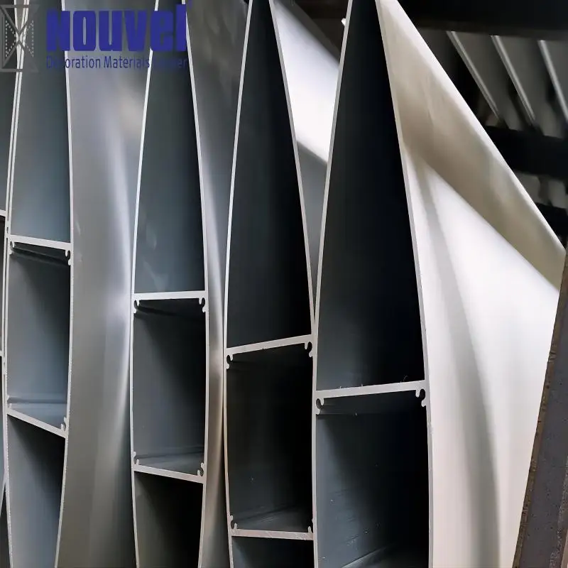 Nouvel Extruded Vertical Aluminum Airfoil Louver Fan Blade - Buy ...