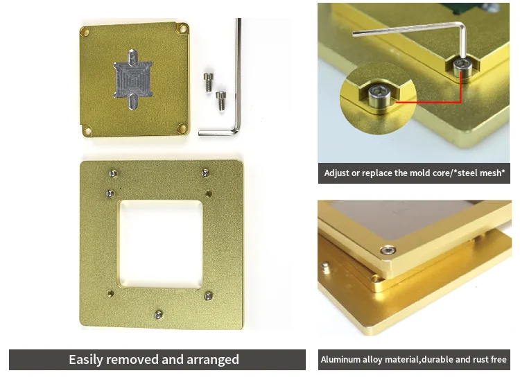 Reballing Jig 80mm 90mm Stencil Common Use Auto Lock Accurate Position ...
