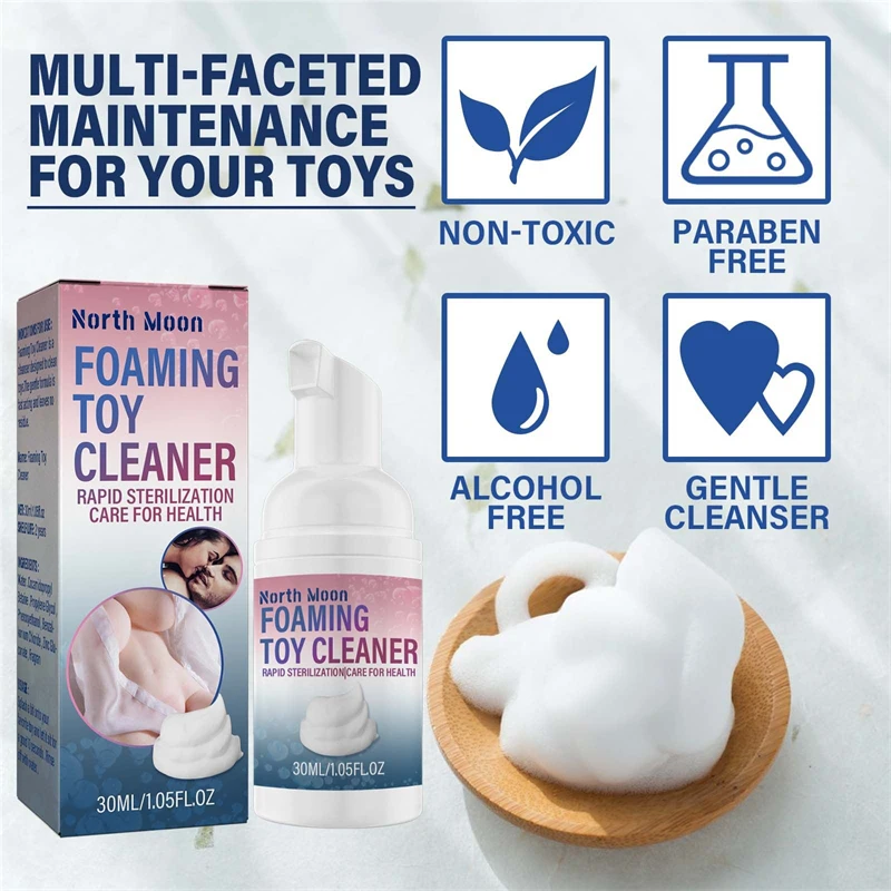 North Moon Silicone Adult Toy Cleaning Liquid - Foaming