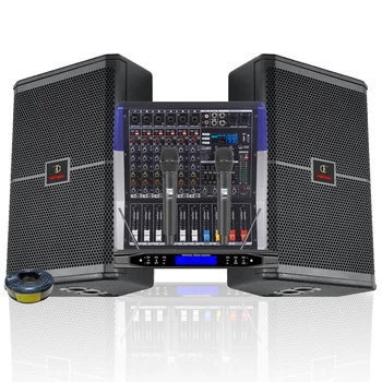 Single 12-inch Speaker + Wireless Microphone + Built-in Power Amplifier ...