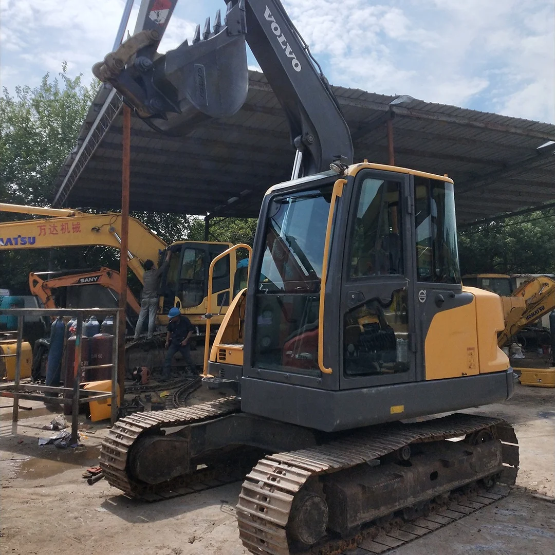 Used Mini Hydraulic Excavator Volvo Ec80d 8ton Micro Machine With Lower ...