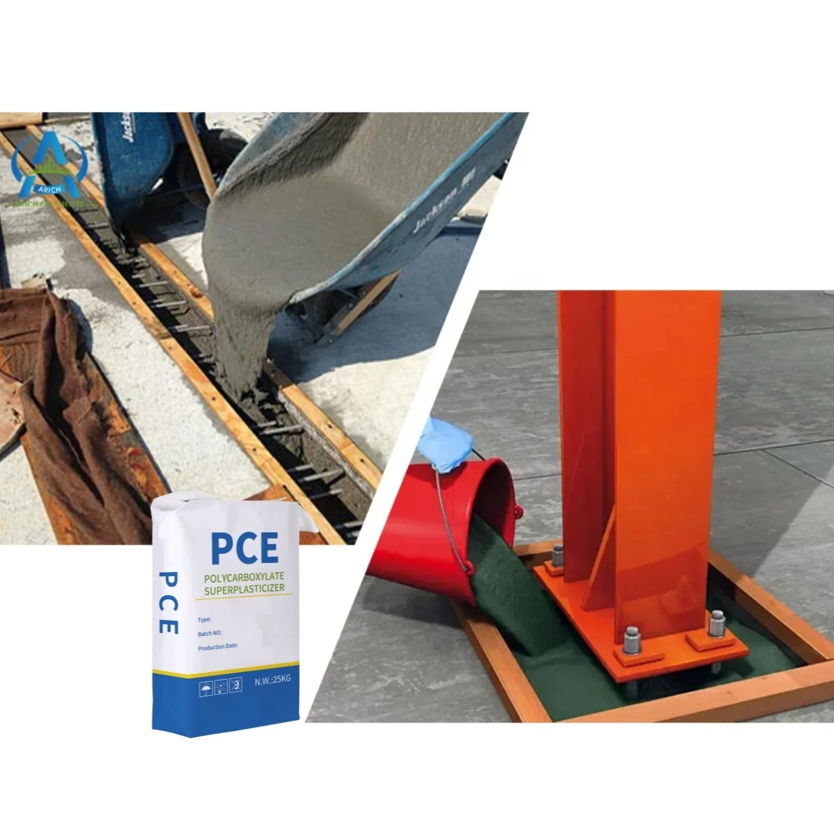 Raw materials of pce concrete admixture cement bricks hardner chemical ...