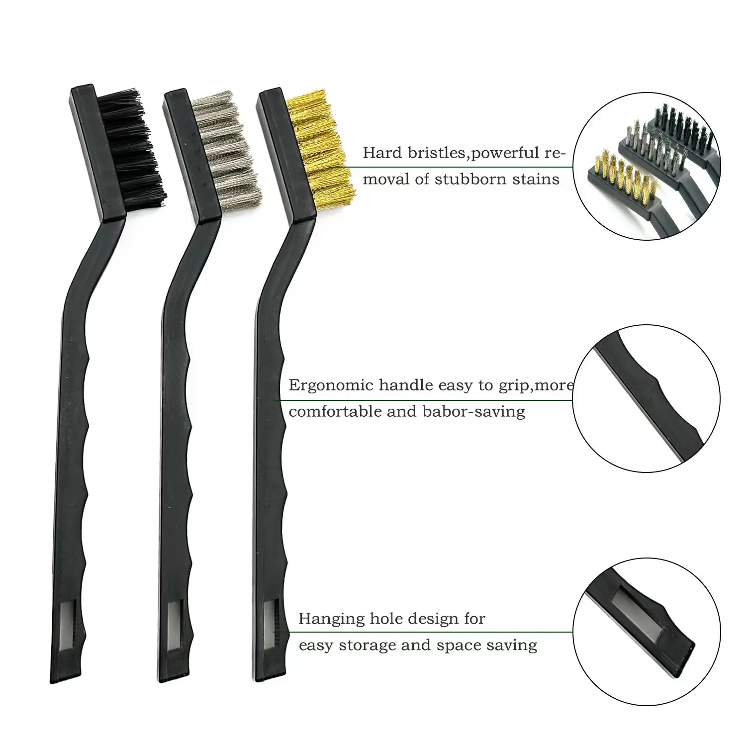 12pcs Wire Brush Set - Versatile Cleaning Solutions