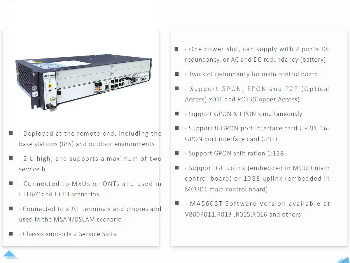 Brand New Huawei Olt Smartax Ma5608t Tarjeta Gpon 8 Port 16 Puertos 2u ...