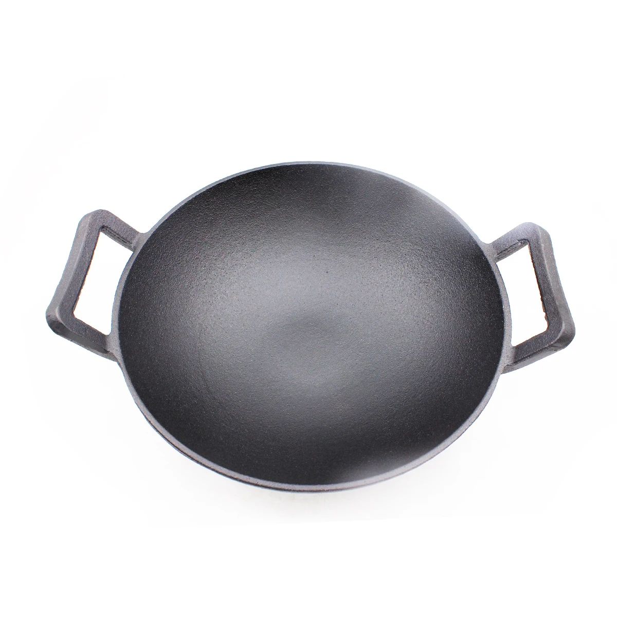 Small Size 24cm Pre-seasoned Indian Cast Iron Kadai For Stir Frying ...