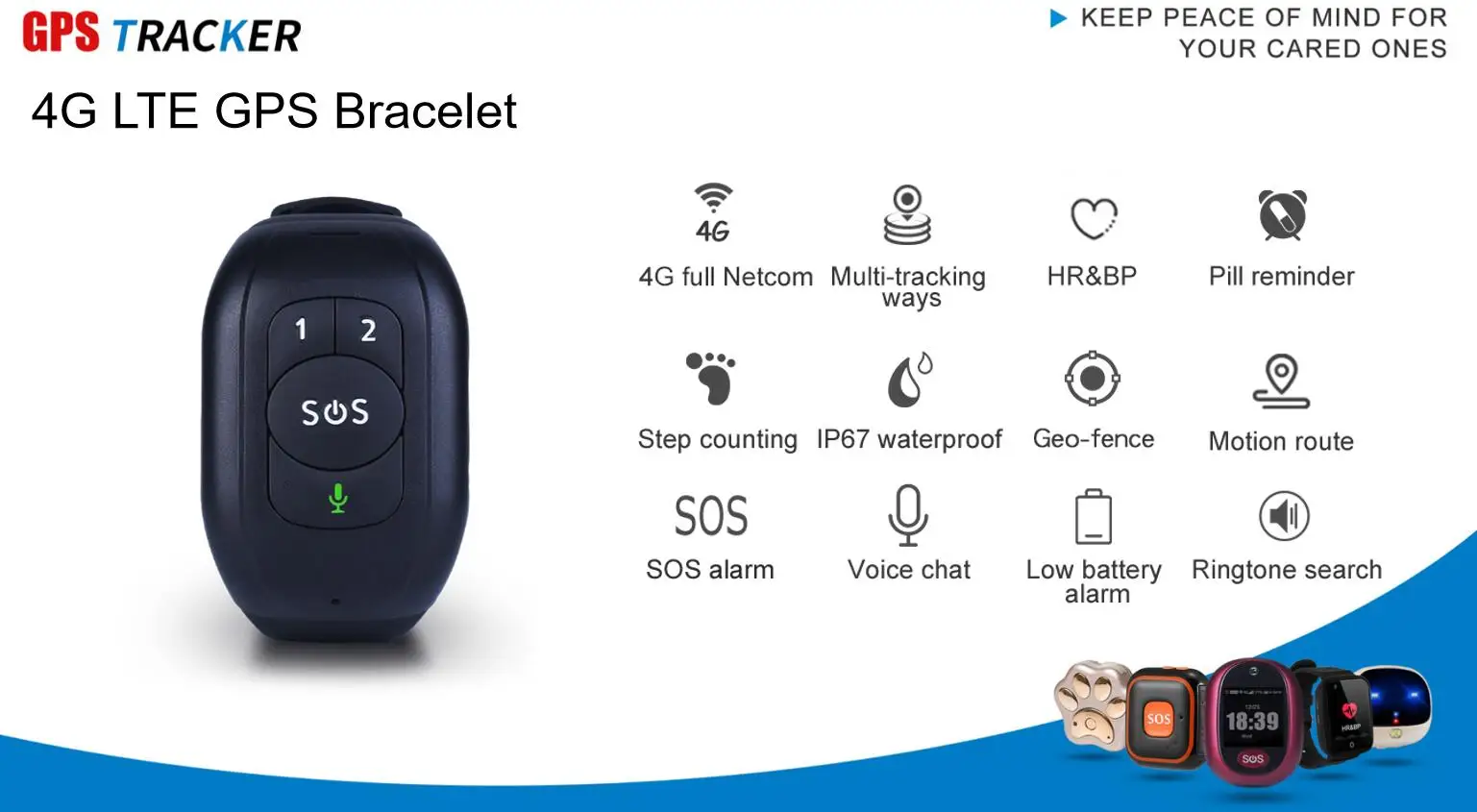 Mobile Personal Emergency Response System Senior GPS 4G SOS Alarm ...