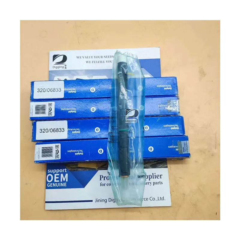 Excavator Engine Spare Parts Fuel Injector 320/06833 For Delphi Js200 ...