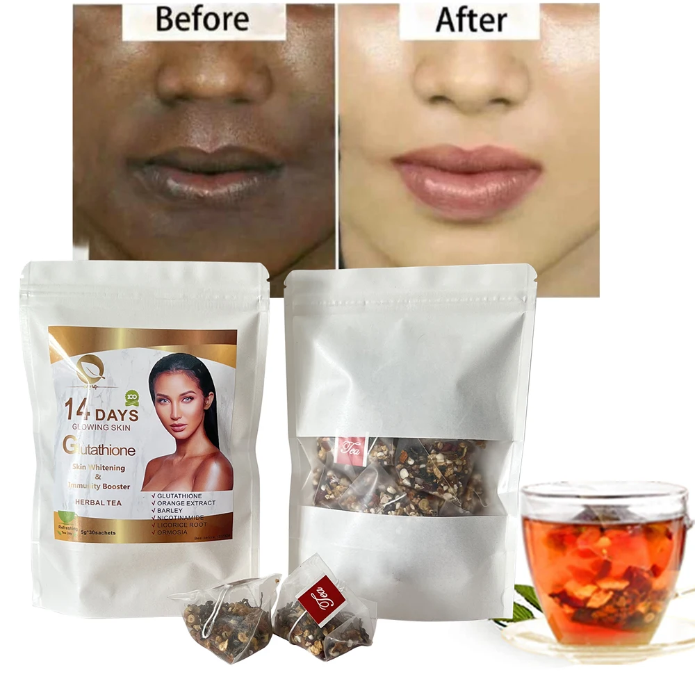 100% Natural Herbal Glow Whitening Tea Bag For Whitening and ...