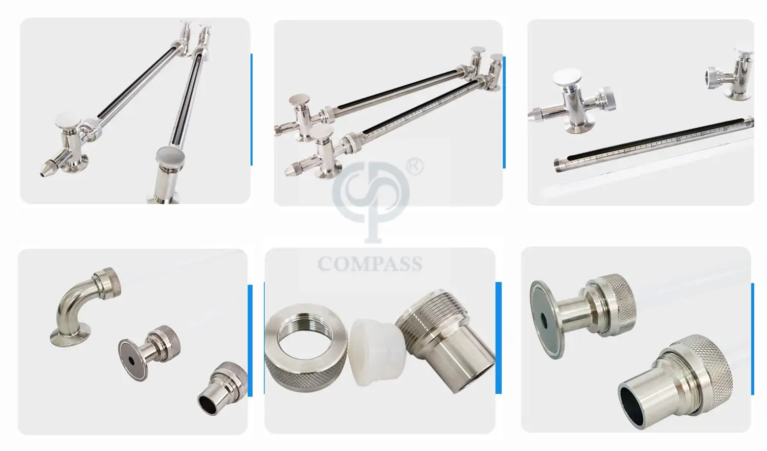 SS316L Stainless Steel Sanitary Hygienic Tubular Liquid Level Gauge for ...