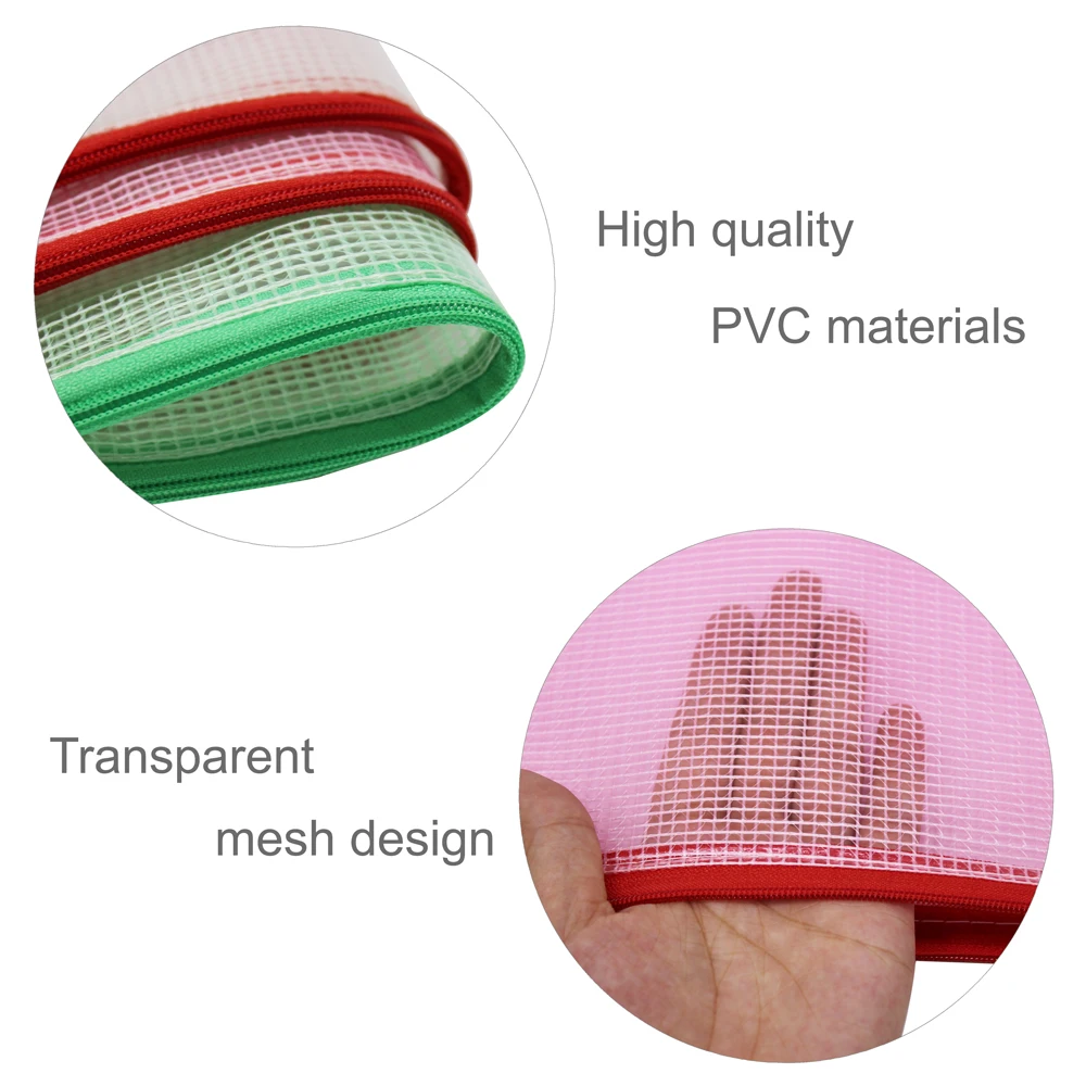 Custom Colorful Pvc Plastic A4 A5 B5 Envelope Document Zipper Closure ...