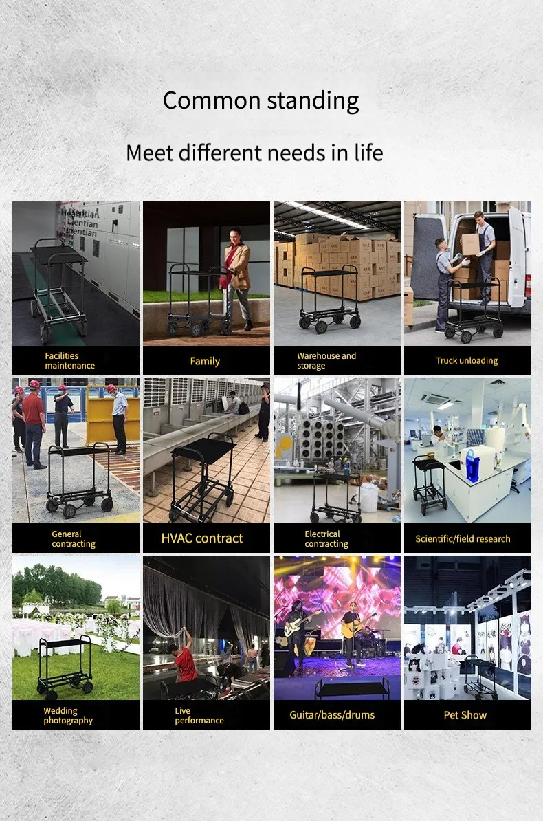 Volveshots Lightweight,Foldable And Portable Studio Trolley Hand Cart ...