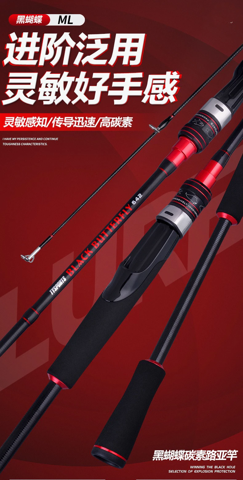 Newrgy Ultra Light Lure Fishing Rod Novice Carbon Lure Fishing Rod Long ...