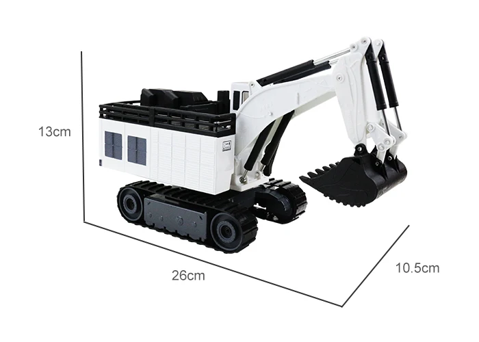1/87 Mini Backhoe Excavator Diecast Toys Alloy Truck Model Construction ...