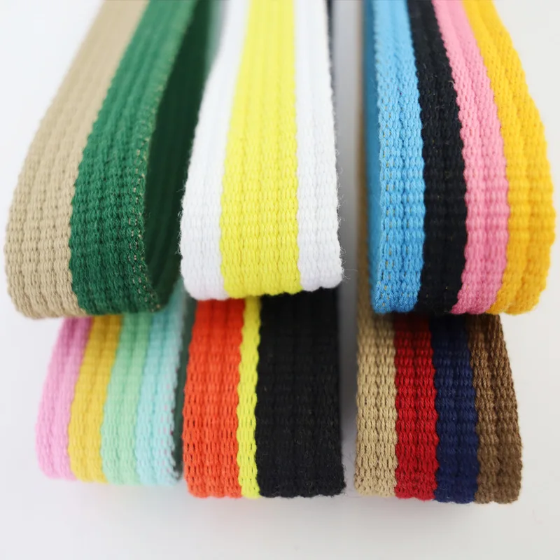 Wholesale Colorful 32mm 38mm Solid Color Polyester Webbing for Bag Straps