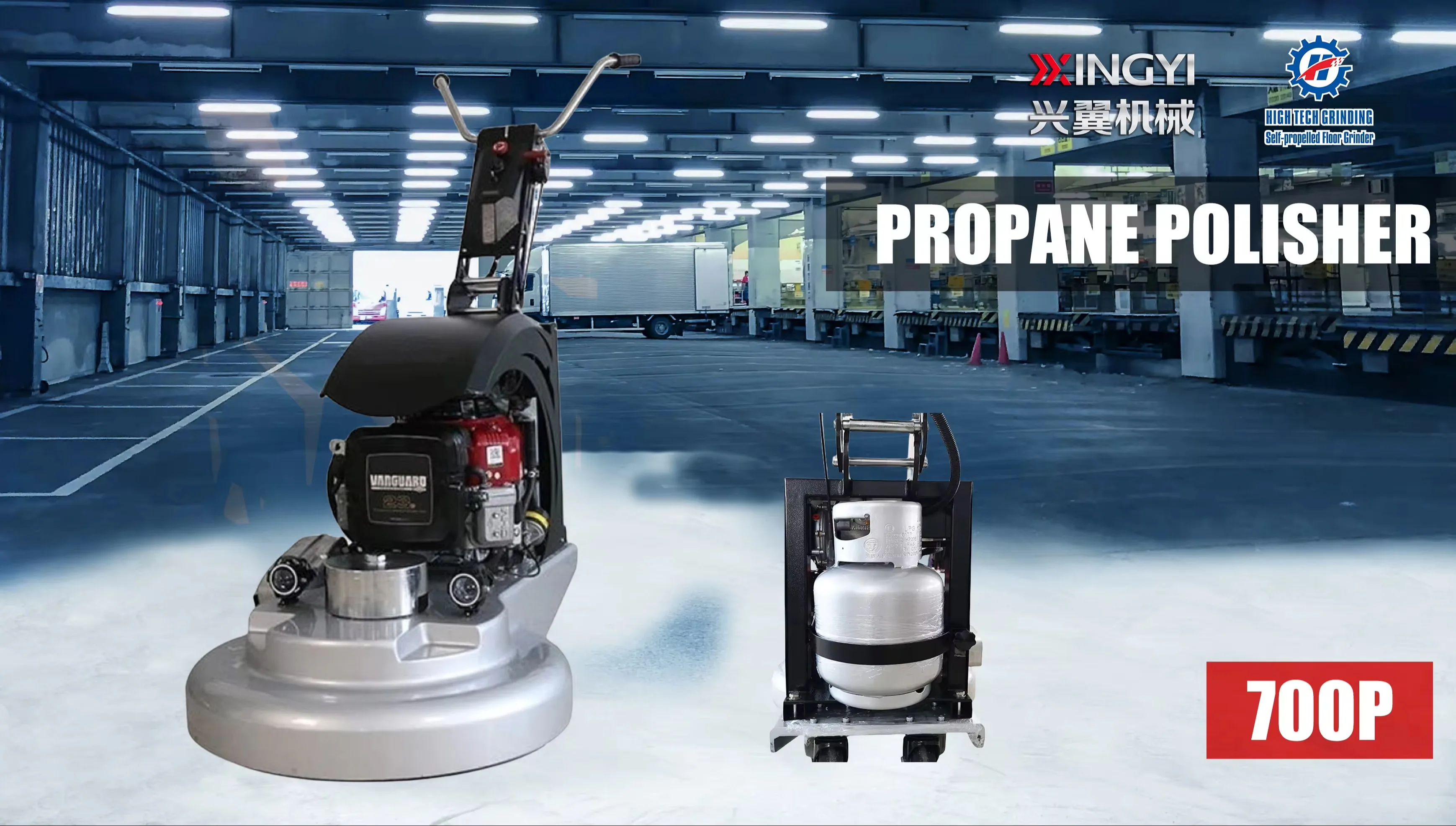Htg-700p Gas Engine Propane Powered Concrete Grinder Floor Grinding ...