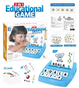 Enlightenment Cognitive Word Card Letter And Number Matching Early ...