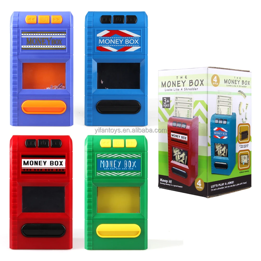 6611 Piggy Bank Paper Shredder Design Money Box Toy Gift