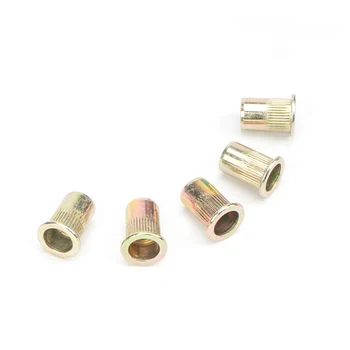 Stainless Steel A2 316 Steel Flat Round Head Knurling Nutsert Zinc Plated Insert Blind Rivet Nut ...