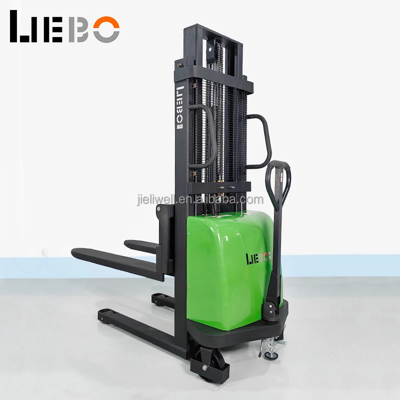 Liebo Semi-electric Stacker Walkie Stacker 1500kg 2000kg Capacity Power ...