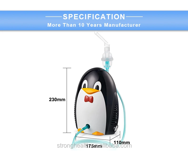Cartoon Penguin Nebulizer For Kids Compressor Medical Animal Portable ...
