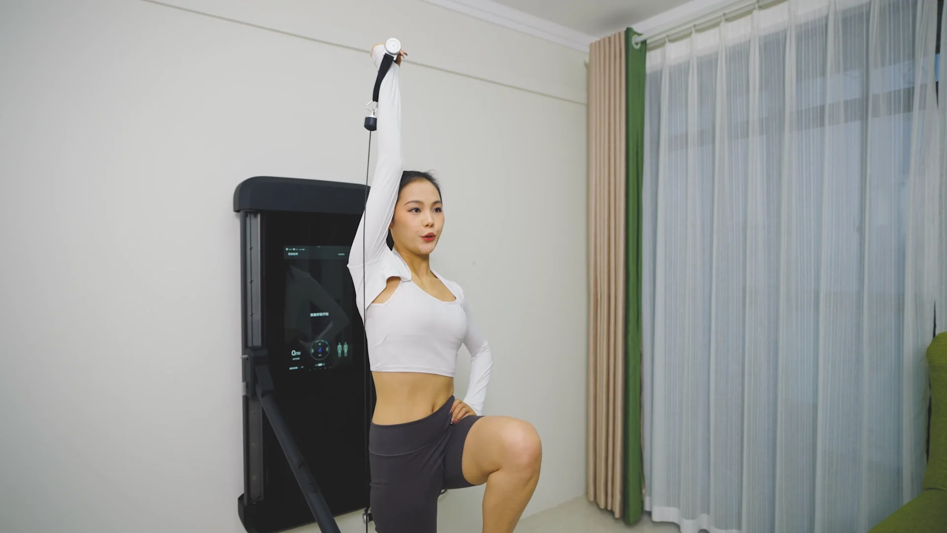 Asita All In One Exercise Wall-mounted Cable Machine With Touchscreen Display Smart Home Gym ...