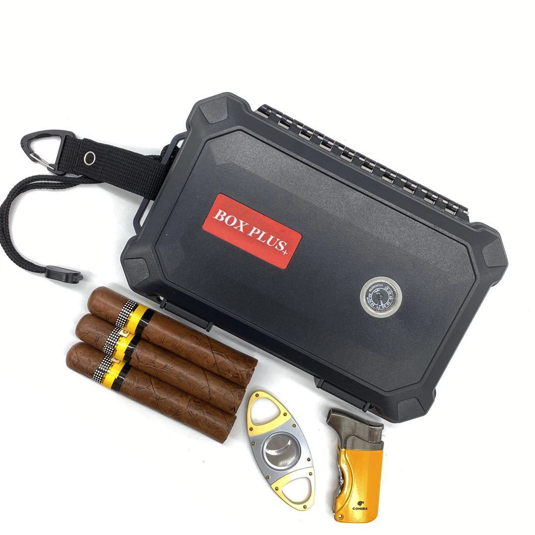 Custom Plastic Cigar case 5CT Cigar Travel Humidor Cigar Humidor with ...