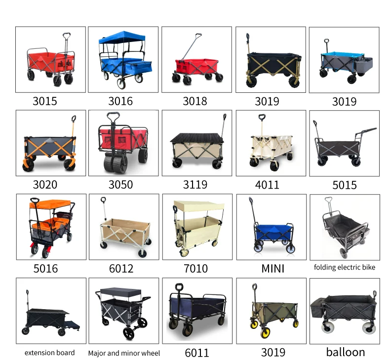 Outdoor Camping Picnic Beach Trolley Hand Cart Heavy Duty Beach Camping ...