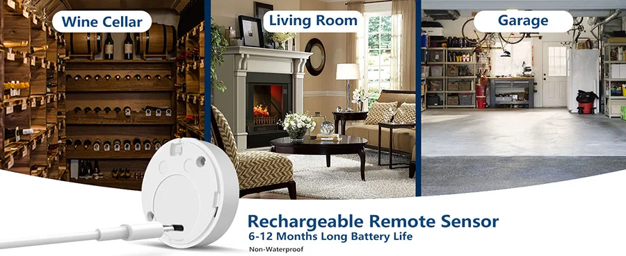 Tuya Wifi Smart Weather Station Home Environment Thermometer Humidity ...