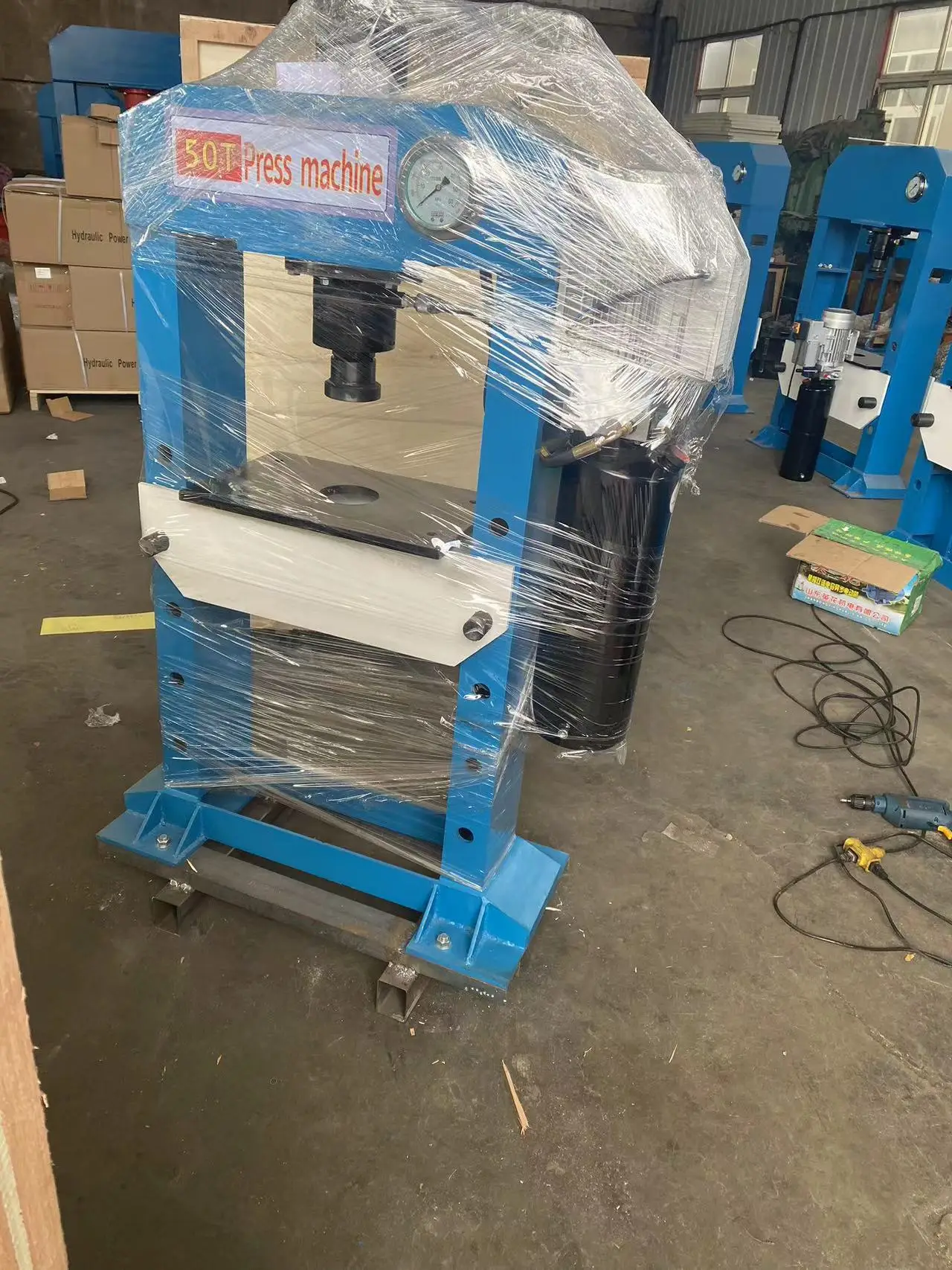 200 Ton Electric Hydraulic Shop Press Machine Hp Electro-hydraulic ...