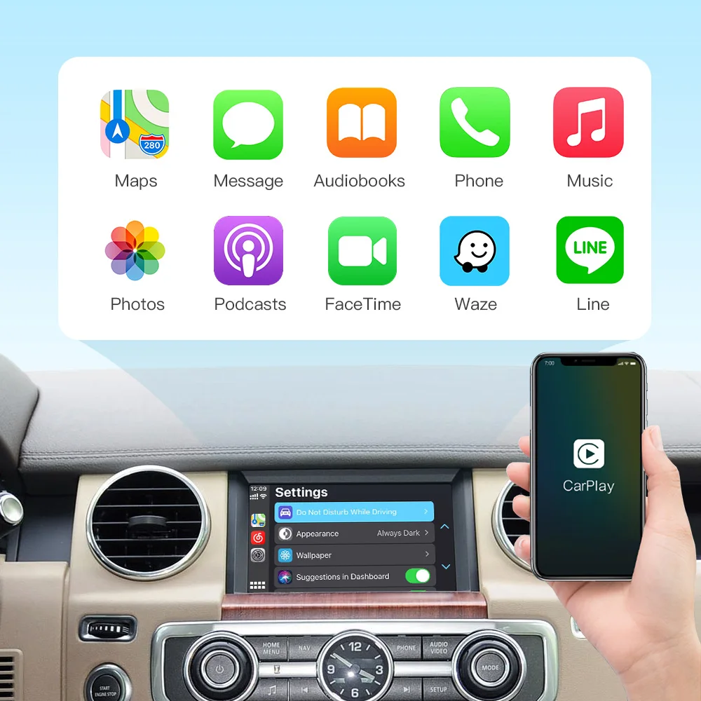 Carabc Wireless Carplay Android Auto For Land Rover Jaguar Bosch Harman ...