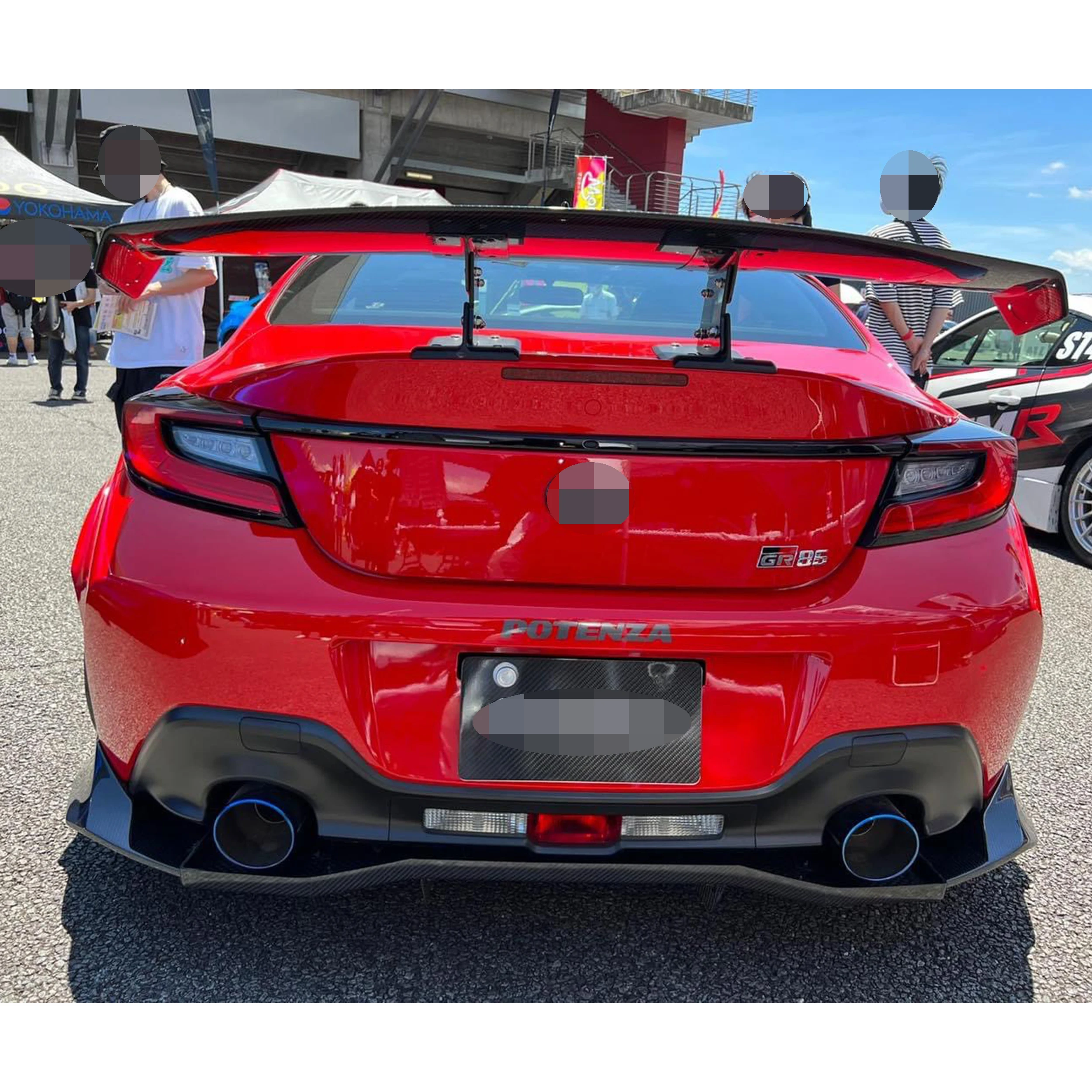 GR86 Spoiler Auto Real Carbon Fiber Va Ris Style Rear Spoiler Wings ...