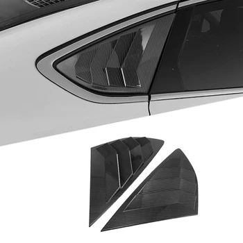 Louver Boards Shutter Carbon Fiber Rear Side Window Cover Trim For Ford ...