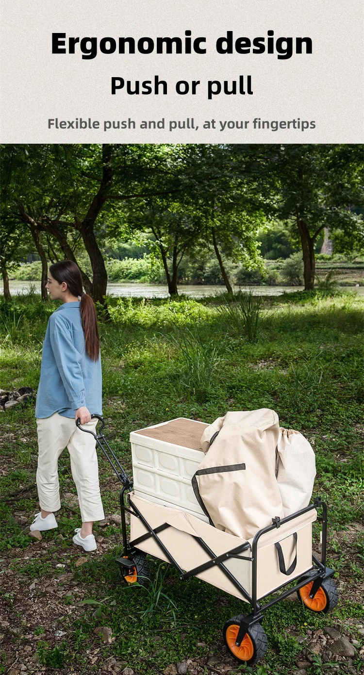 Multipurpose Folding Beach Trolley Cart Camping Ca Foldable Camping ...