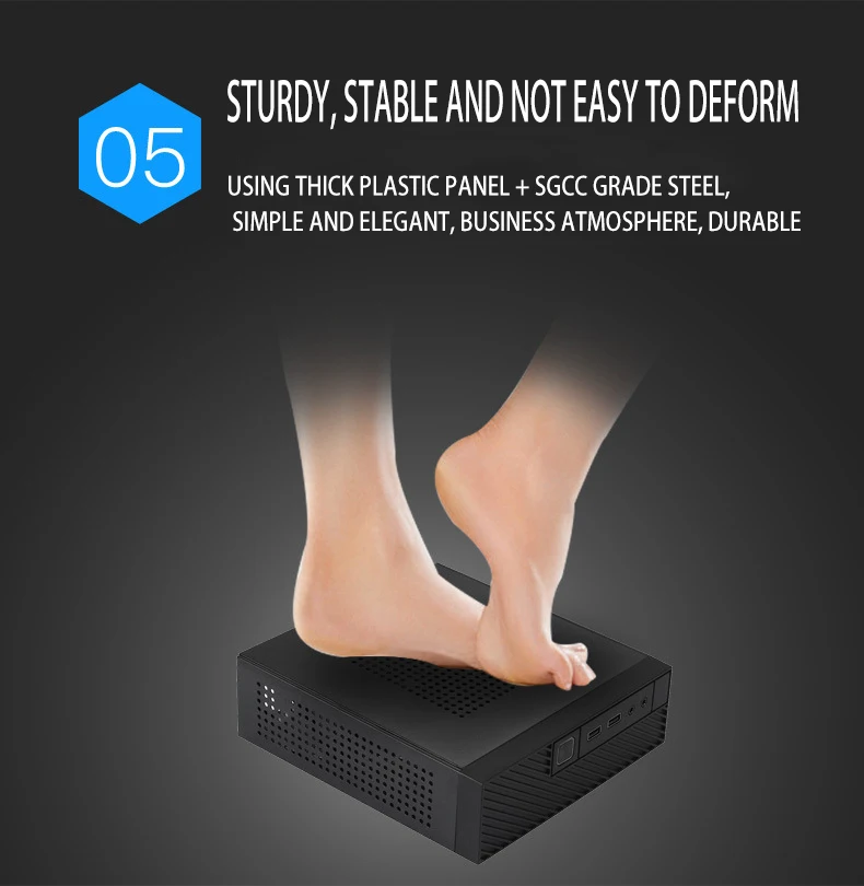 Custom Mini Sktc Mini Itx Case Htpc Chassi Office Motherboard