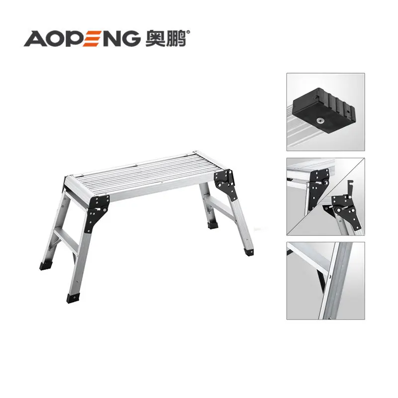 Aluminum Work Platform Ladder With Fishing Platforms Outdoor Ap-801b ...