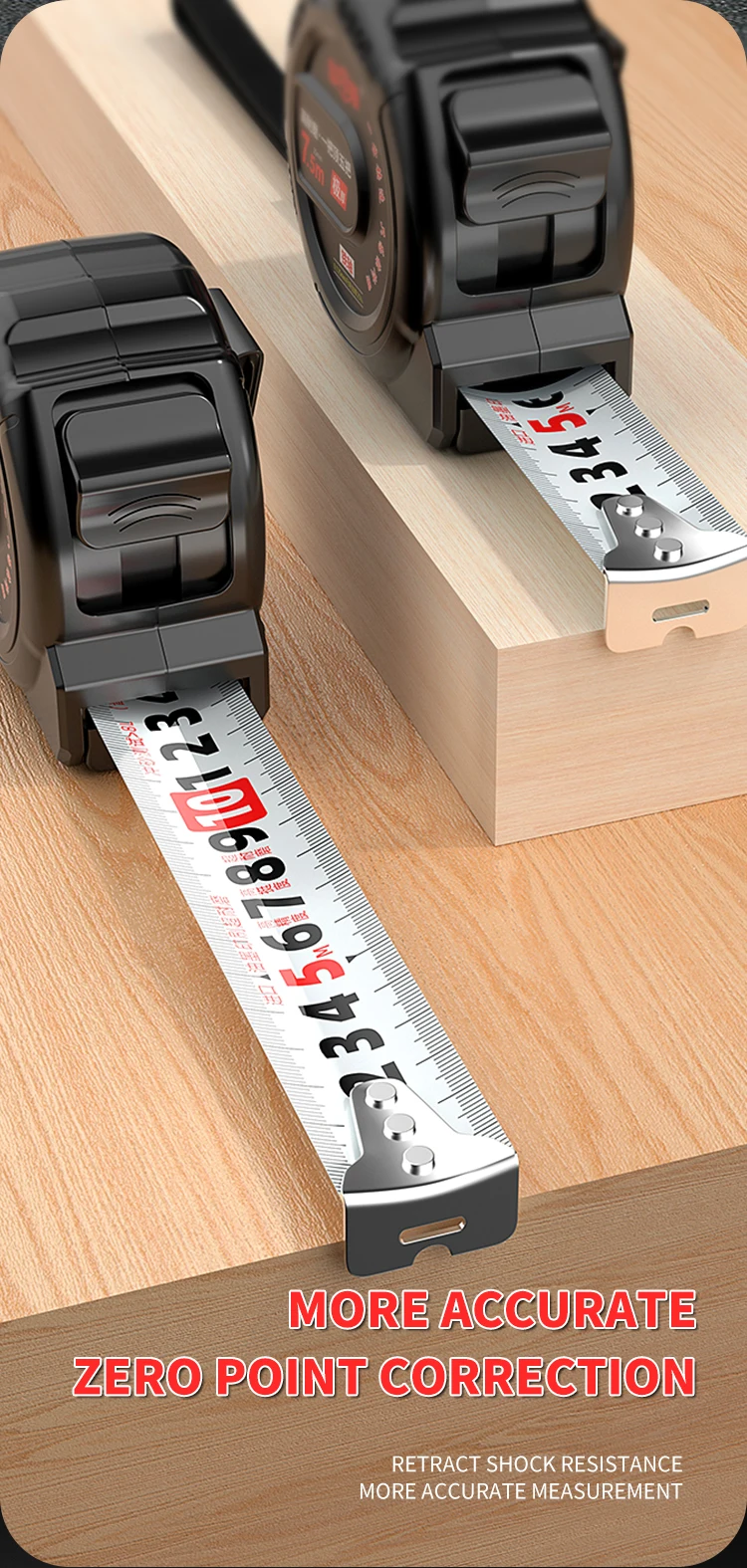 Heavy Tool Construction Ruler Retractable Ruler Steel Tape Body Novel ...