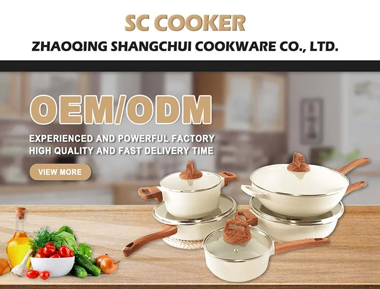 Aluminium Die Casting Non Stick Cookware Set - Frying Pots and Pans