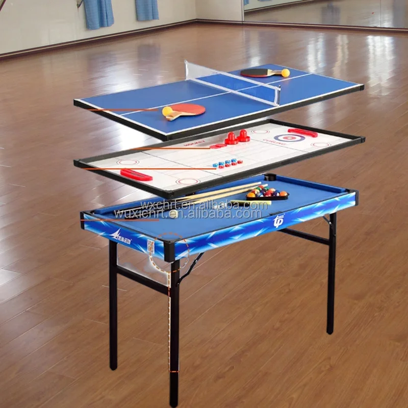 CHRT 48" 4 in 1 Folding Multi Billiard Pool Table Game