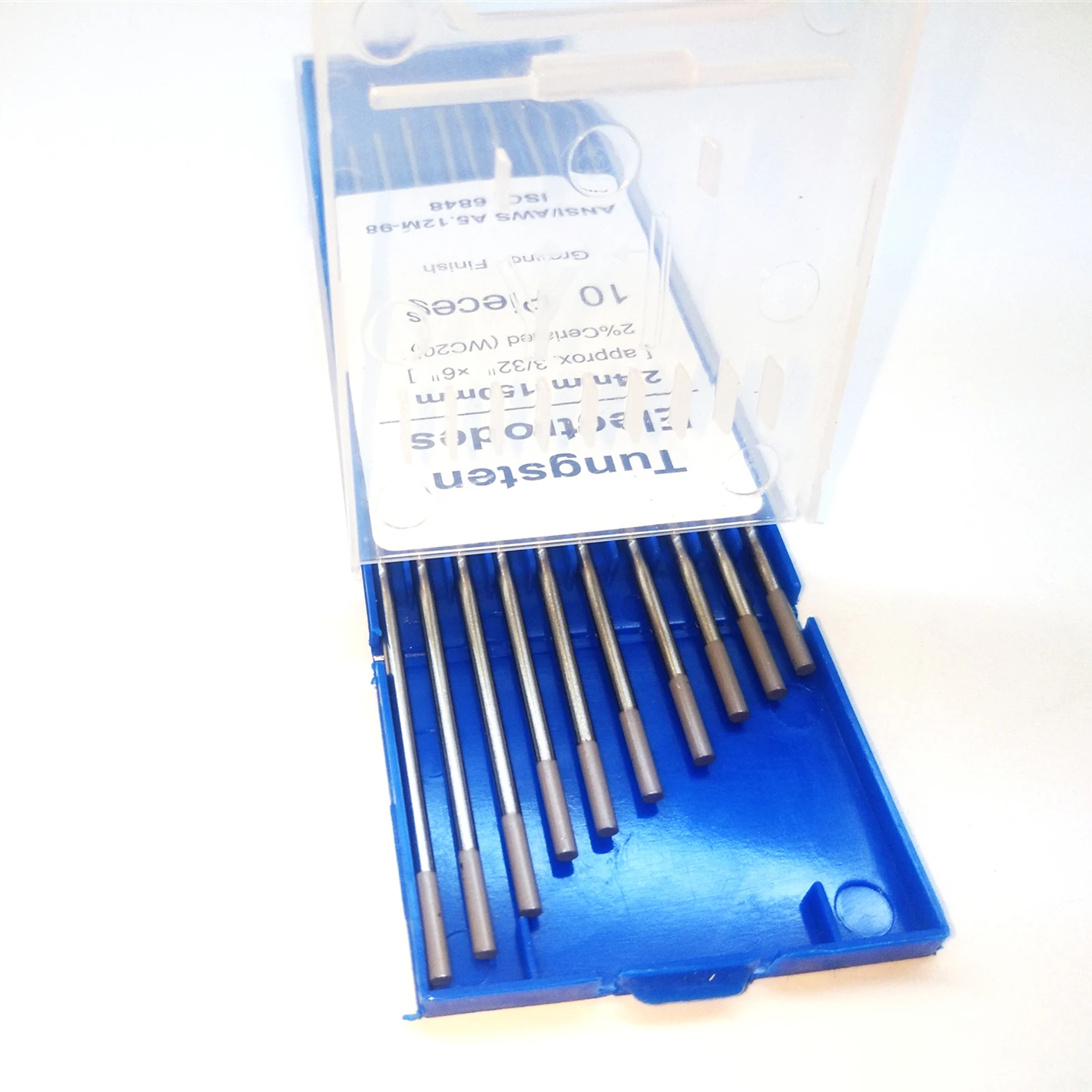 10-pack Tungsten Electrodes For Tig Welding 2% Grey Ceriate Tungsten ...