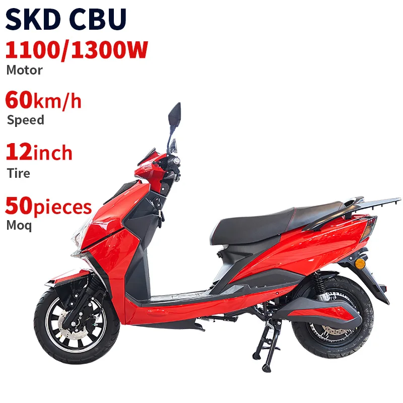 Ckd Cbu 12inch 1100w/1300w 60km/h Speed Ebike Factory Low Price 2 Wheel Electric Moped Bike With ...