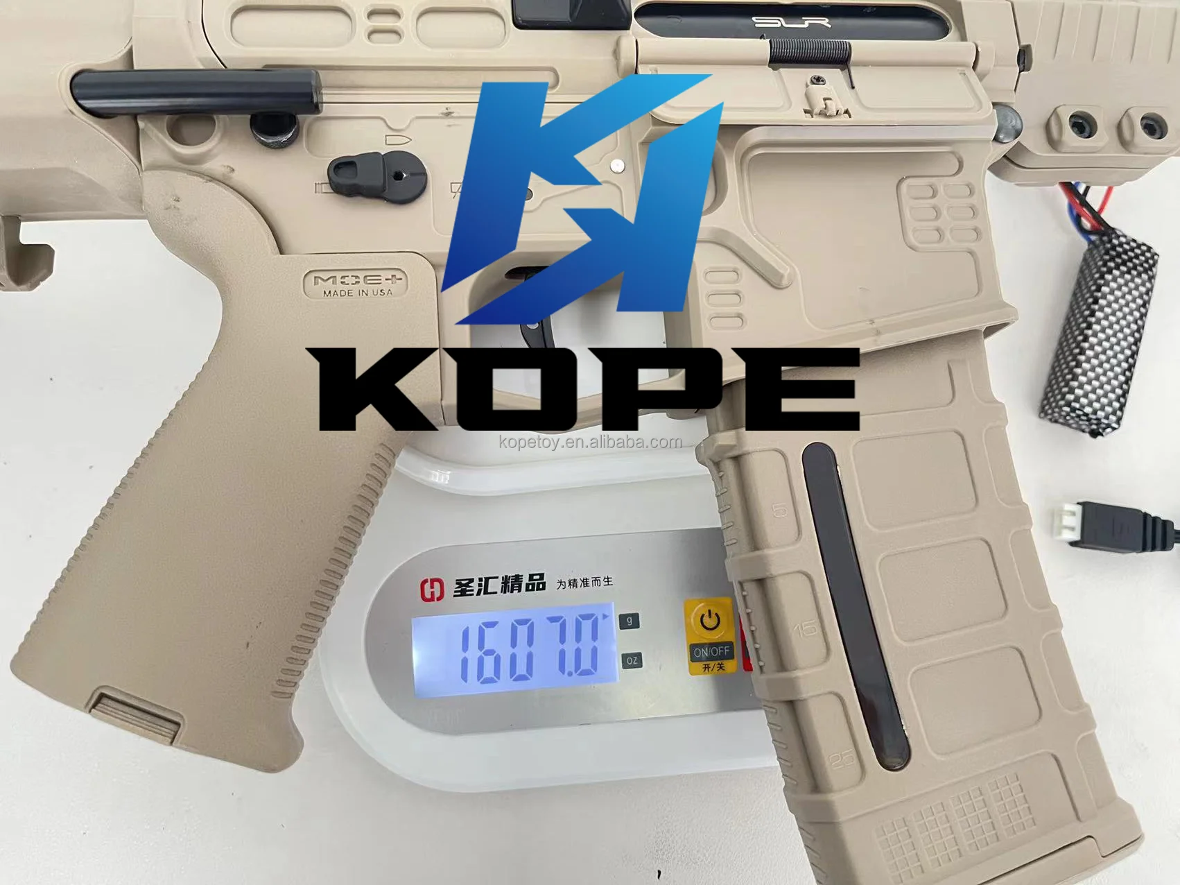 Kopetoy Slr Sand Color Chip Assault Rifle Metal Gear Toy Guns Gel ...