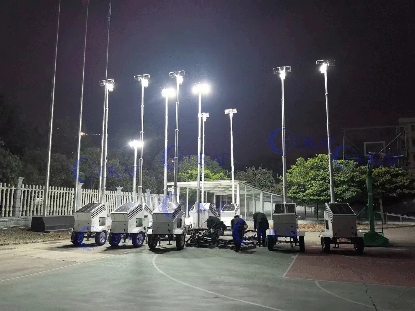 Powerful Portable 460W*3 Construction Outdoor Solar System