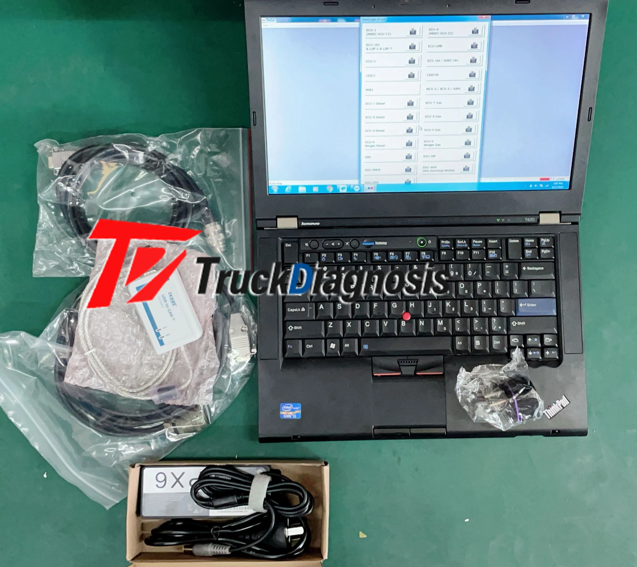 MTU Diagnostic Kit - Usb-to-Can Diasys 2.74 MEDC ADEC Full Kit