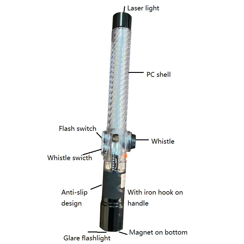 Rechargeable Led Traffic Baton Flashing Lighted Stick Traffic Wand ...