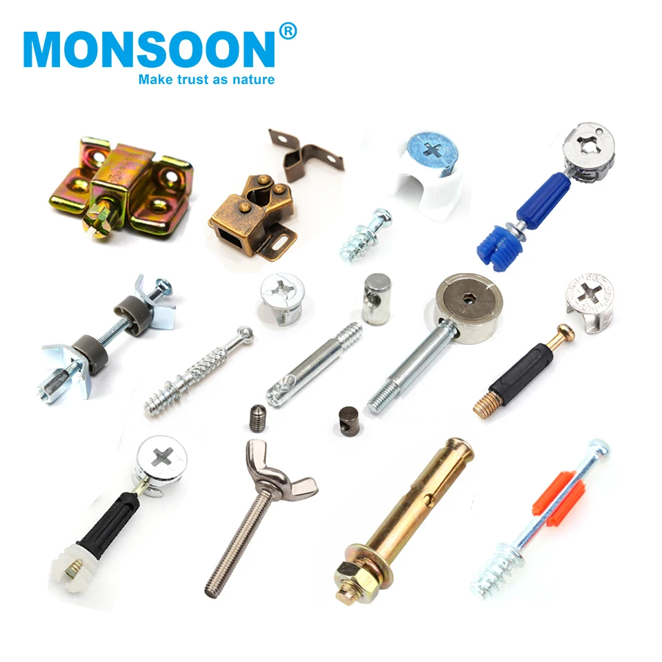 Decorative Frame Fittings Invisible Plastic Joint Connector Bolt ...