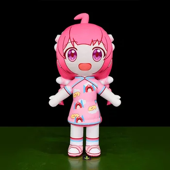 Moving Inflatable Beautiful Pink Girl Cartoon Mascot For Custom ...